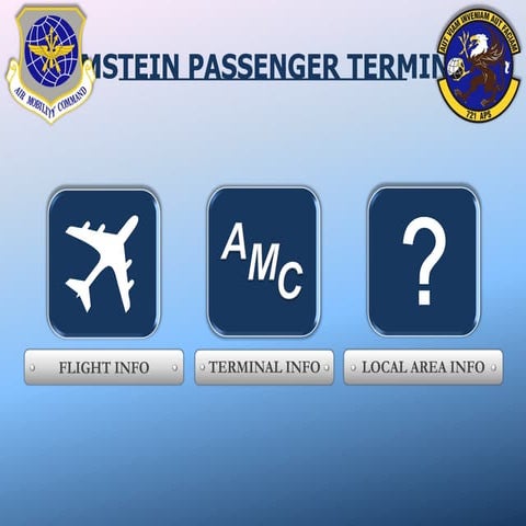 Ramstein passenger terminal guide | PPSX | Air Travel | Travel Type