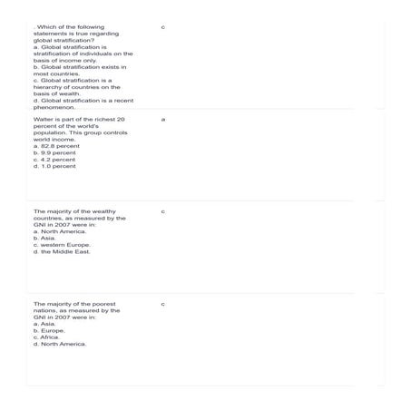 Flashcards for sociology chapter 9 | PDF