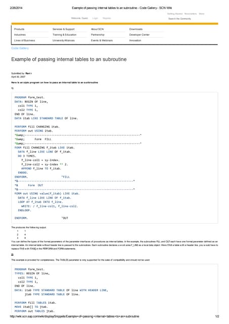 Vofm requirement routines | PDF