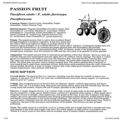 Passion fruit | PDF