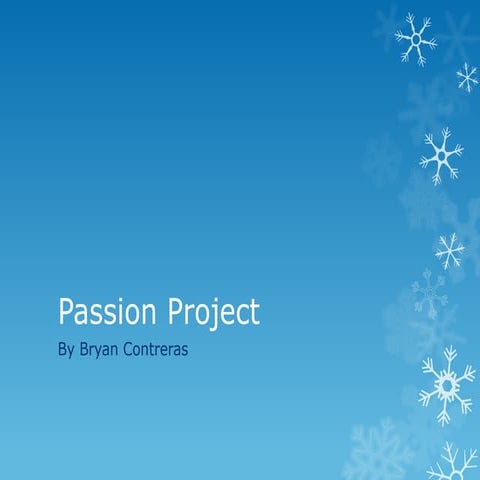 Passion project | PPTX | Snowboarding | Extreme Sports