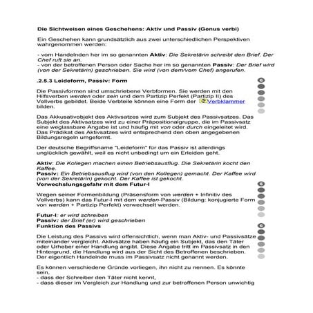 Das passiv German language grammatical.doc