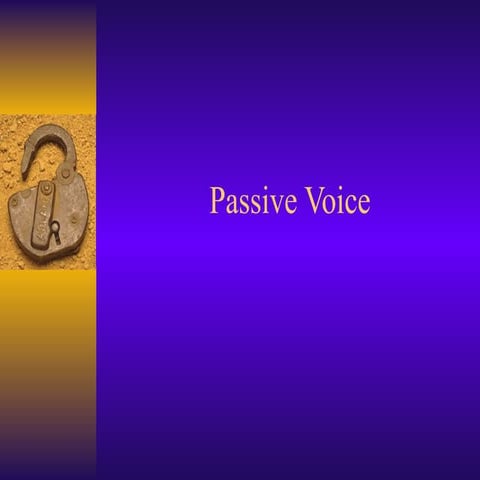 Passive | PPT
