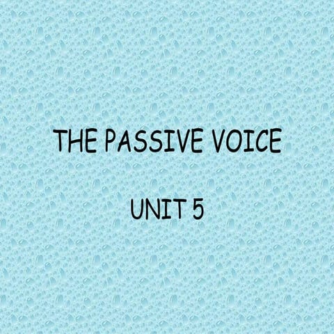 Passive Voice | PPT