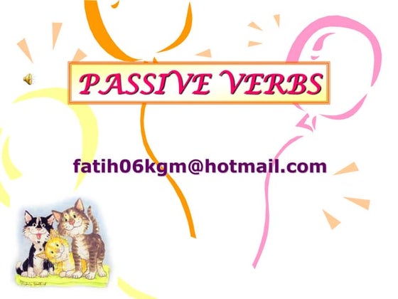Passive voice ppt.pptx | Programming Languages | Computing