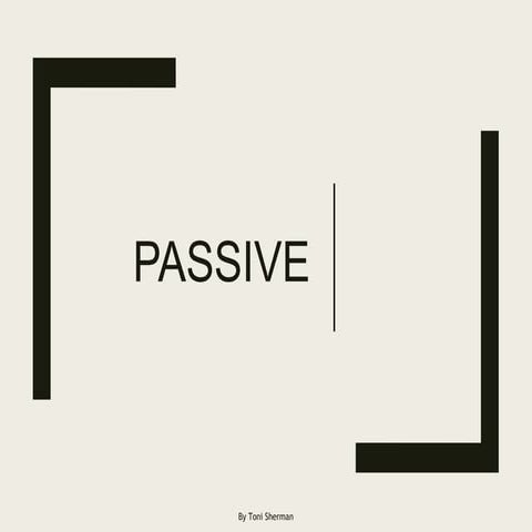 Grammar: Passive Voice in the Past Tense | PPTX