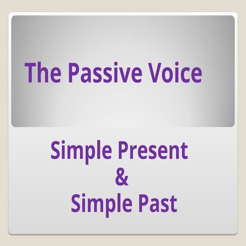 passive-voice_49247.ppt a presentation about passive voice | PPT