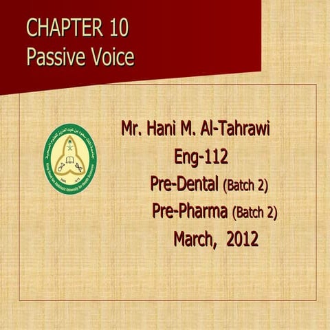 Passive Voice | PPT