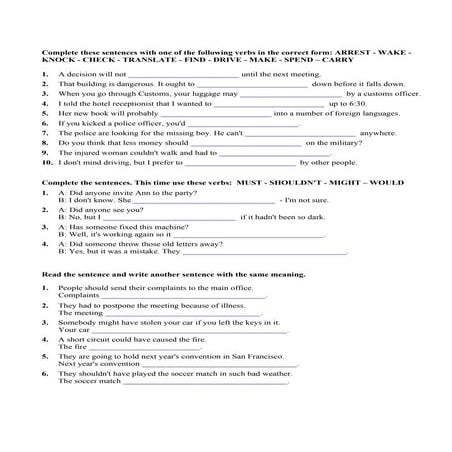 Passive 3 exercises | PDF