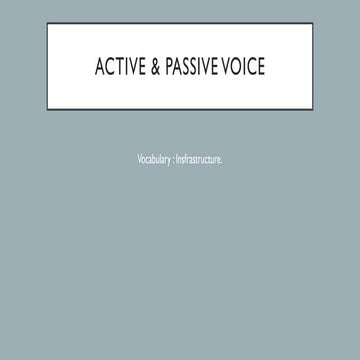 Passive & Active Voice infrastructure UPP.pptx