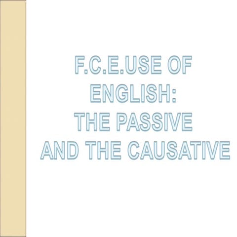 Passive and causative | PPT