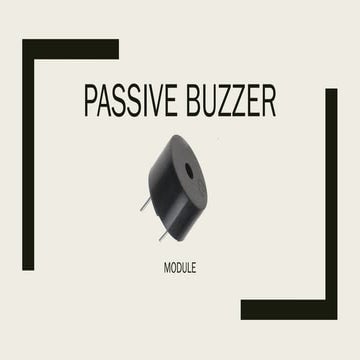 Passive buzzer | PDF