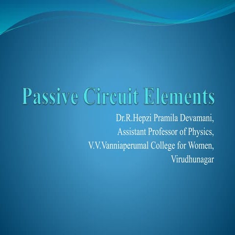 Basic Electrical Parameters ( Basic Electrical Engineering) | PPTX