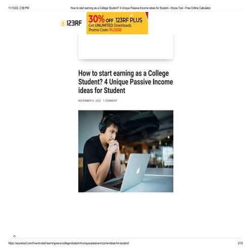 How to start earning as a College Student? 4 Unique Passive Income ...