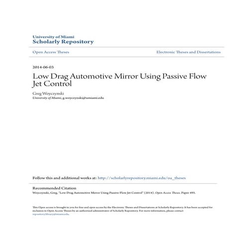 Passive jet flow control | PDF