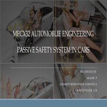 Passive safety system in cars | PPTX
