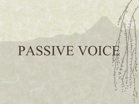 Passive Voice 1 | PPTX