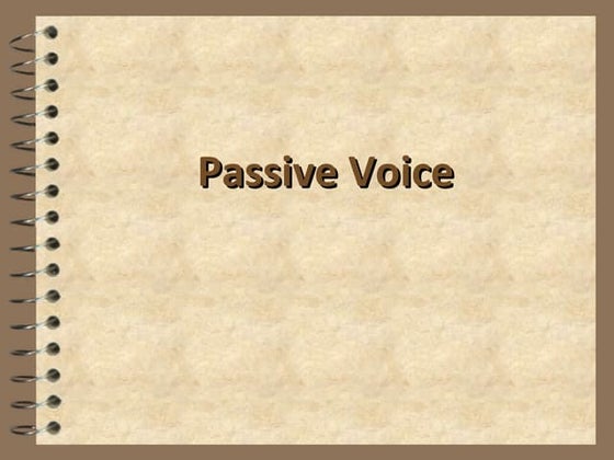 Passive grammar powerpoint | PPT