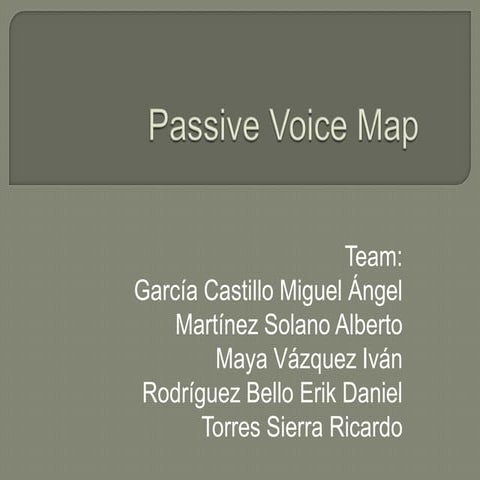 Passive voice | PPT