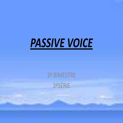 Passive voice | PPTX