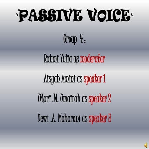Passive voice | PPT