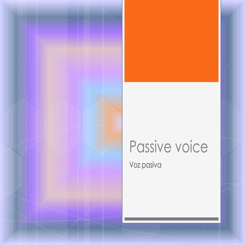 Passive voice | PPTX
