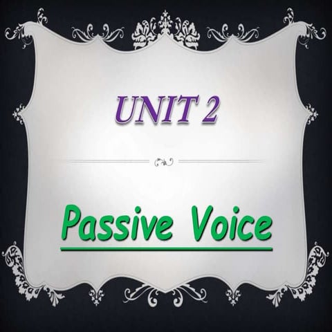 Passive voice | PPTX