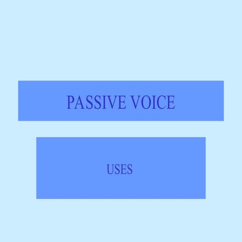 passive voice presentation , slides explanation | PPT