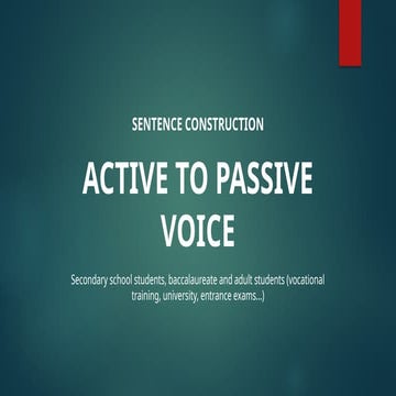Sentence Construction Active to Passive Voice ESL IGCSE.pptx
