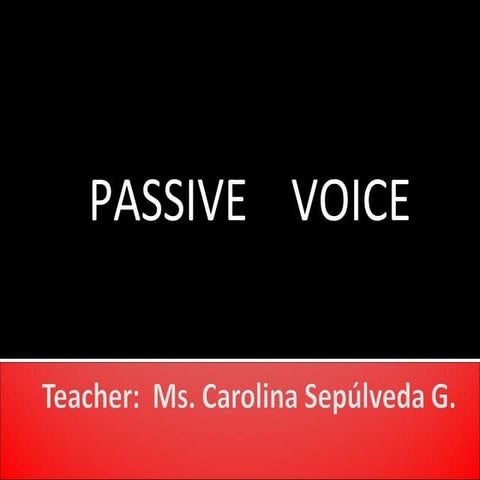 Passive voice 00 final ppt long class (2 hours) | PPT | Internet for ...