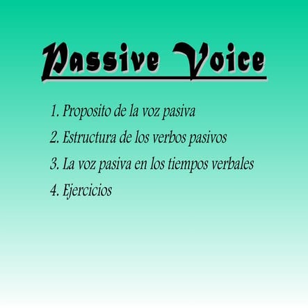 Passive voiceconny | PPT