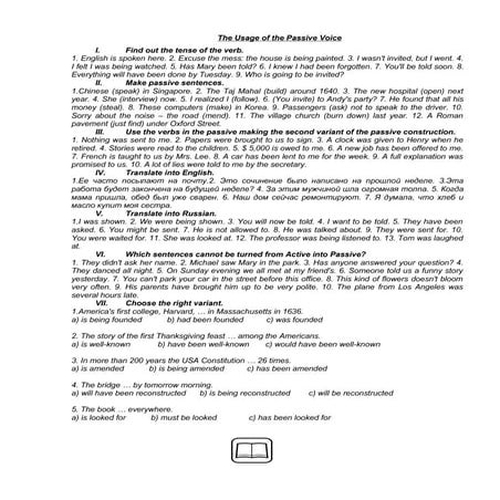 Passive voice (exercises) | PDF