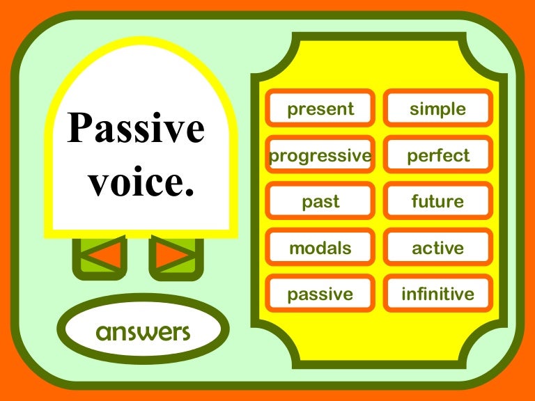 Active And Passive Voice Games