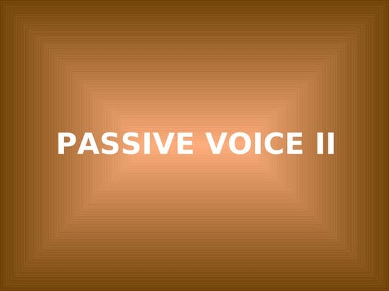 Active and passive voice exercise | PDF