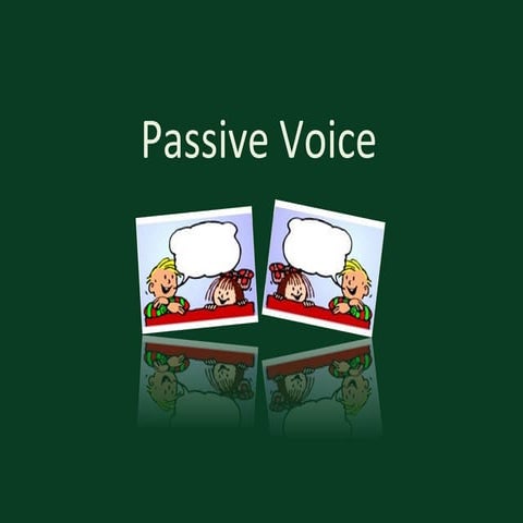Passive voice powerpoint | PPT