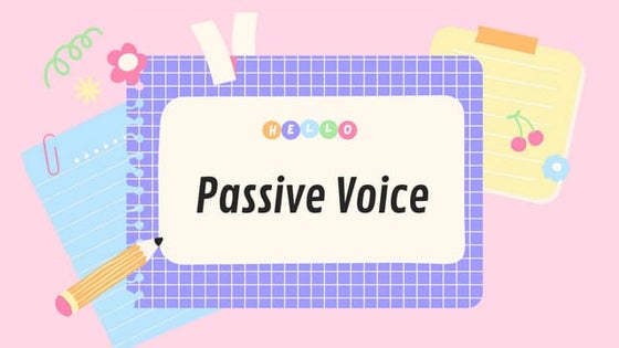 Active and passive voice powerpoint presentation | PPT