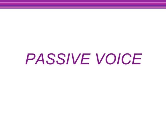Past simple passive | PPTX