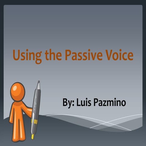 Passivevoice sunday | PPTX