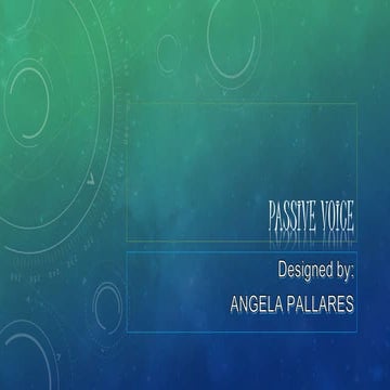 Passive voice tenses (3) | PPT