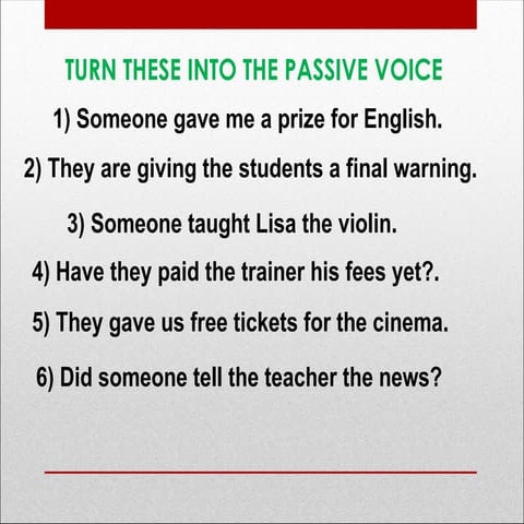 POWERPOINT PRESENTATION: PASSIVE VOICE WITH DOUBLE OBJECT.ppt