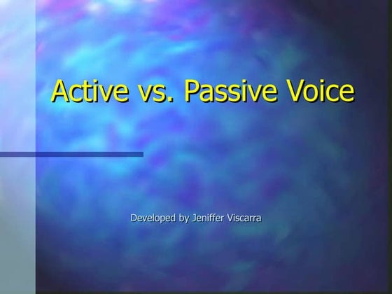 The passive voice | PDF