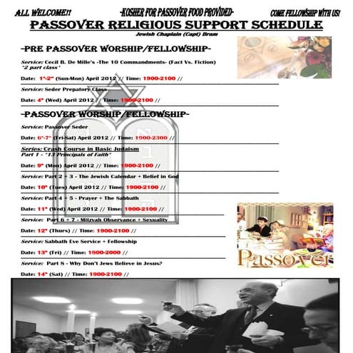 Passover flyer 2012 | PDF