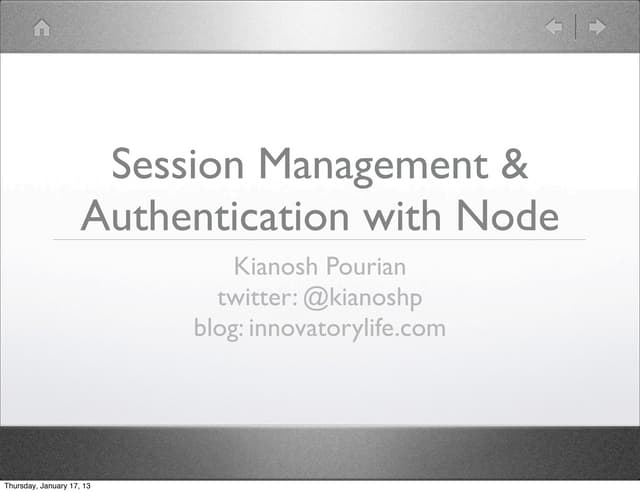 Passport Nodejs Lightening Talk Ppt