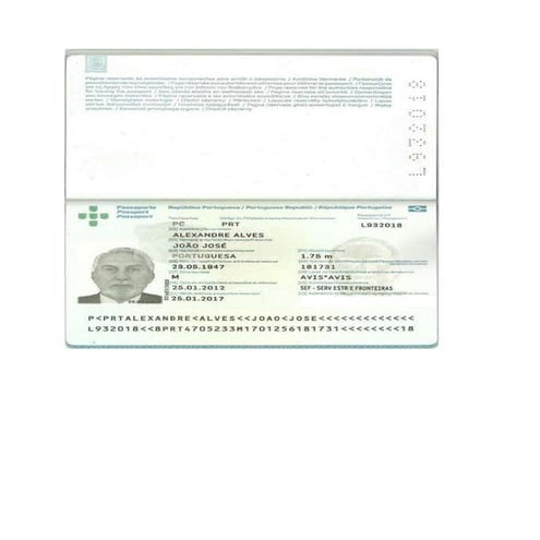 Passport copy joao jose alexander alves. | DOCX