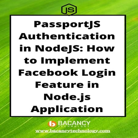 Passport Js Authentication In Nodejs How To Implement Facebook Login Feature In Nodejs