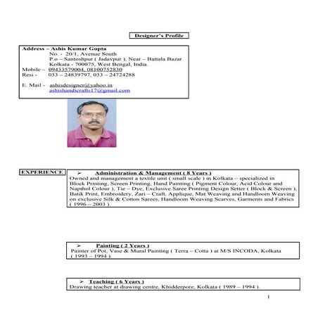 Passport photo with designers profile final | PDF