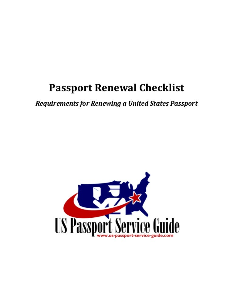 Passport Renewal Checklist passport-renewal-checklist