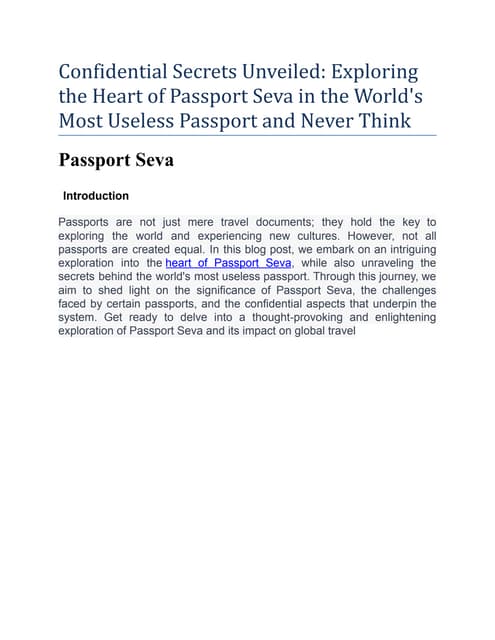 Travel Document Inspection | PDF