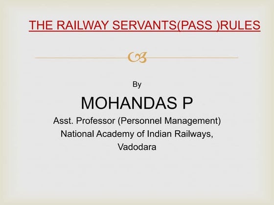 Allocations and classification in Indian Railways | PPT
