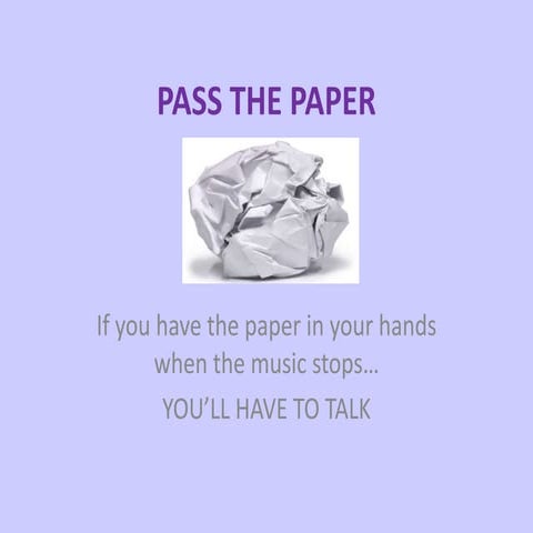 Pass the paper | PPTX